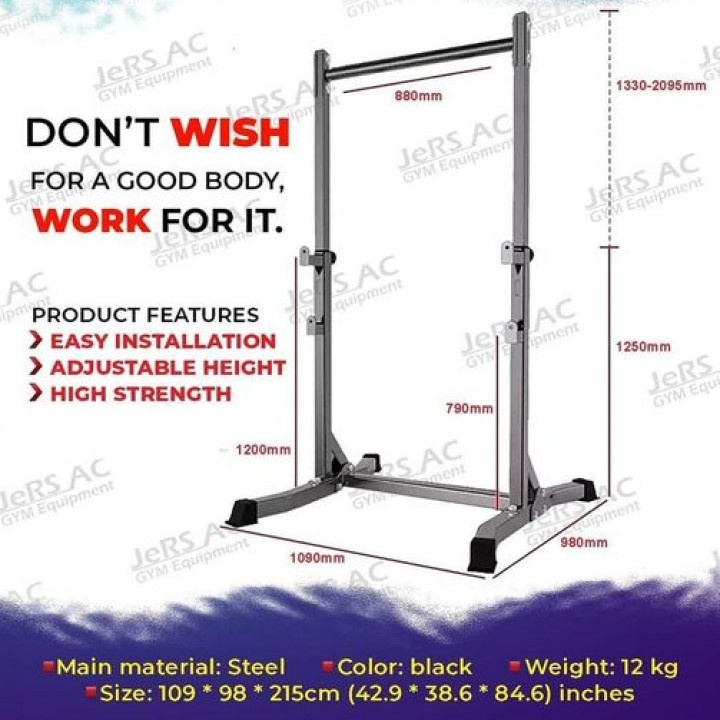 Adjustable Lifting Squat Rack for Home Exercise or Gym Equipment (JeRS ...