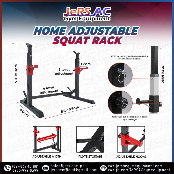 Home Adjustable Squat Rack for Home Exercise & Gym Equipment at 4500.00 ...
