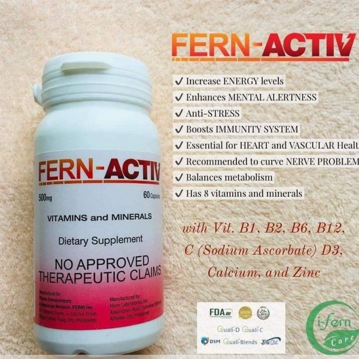 Fern-Activ (Vitamin & Minerals) at 900.00 from Quezon. | LookingFour ...