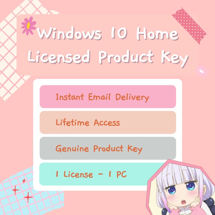 Windows 10 Home Genuine Product Key at 350.00 from Quezon City ...