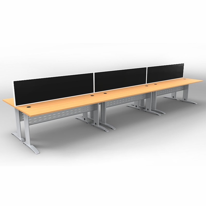 Customized Modular workstation table with divider office partition at ...