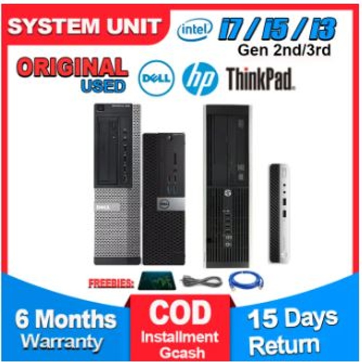 Used Original DELL HP LENOVO THINKPAD Desktop Computer System Unit at ...
