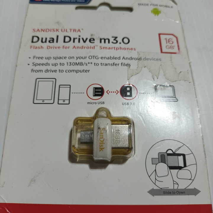 Sandisk dual drive ,flashdrive for android smart 16gbphones at 200.00 ...