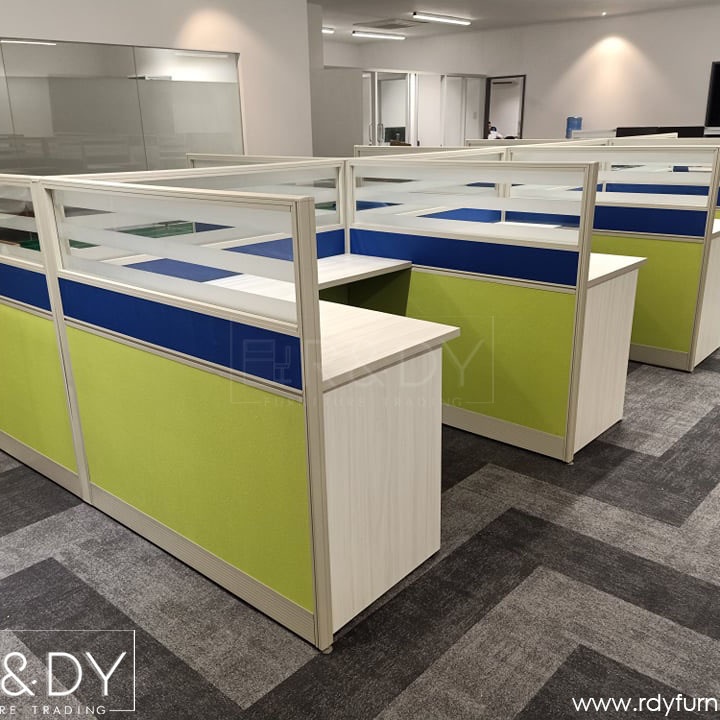 L-Type Table/ Work station/ Modular Office Partition and Table at 14000 ...