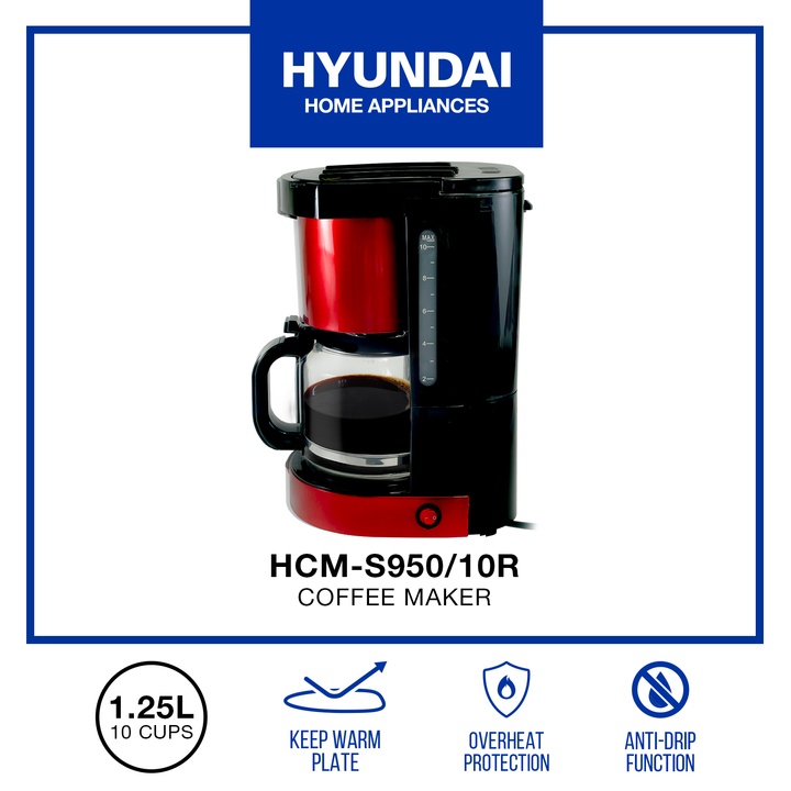 Hyundai Coffee 1.25L maker at 1599.00 from Pasay City. | LookingFour ...