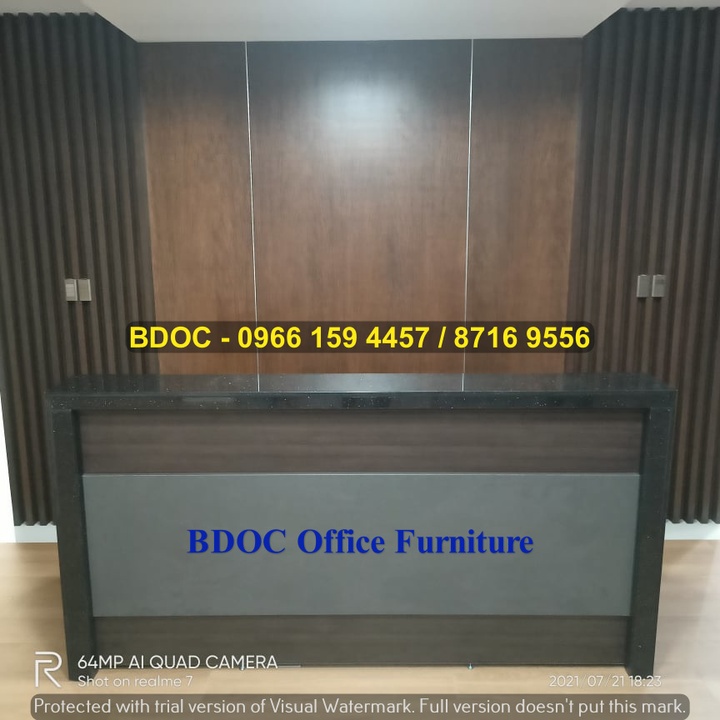 CUSTOMIZED RECEPTION COUNTER | OFFICE PARTITION OFFICE FURNITURE at 123 ...