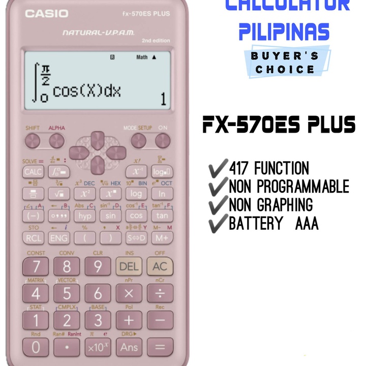 CASIO FX-570ES PLUS at 1350.00 from City of Manila. | LookingFour Buy ...