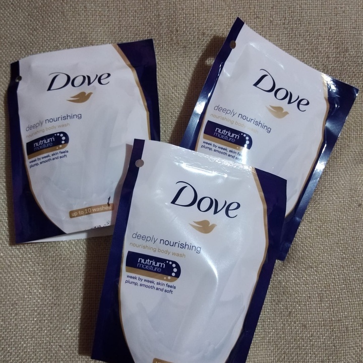 Dove body wash in pouch 50ml at 30.00 from City of San Juan ...