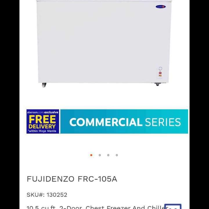 Chest Type Freezer at 12000.00 from Hagonoy, Bulacan. | LookingFour Buy ...