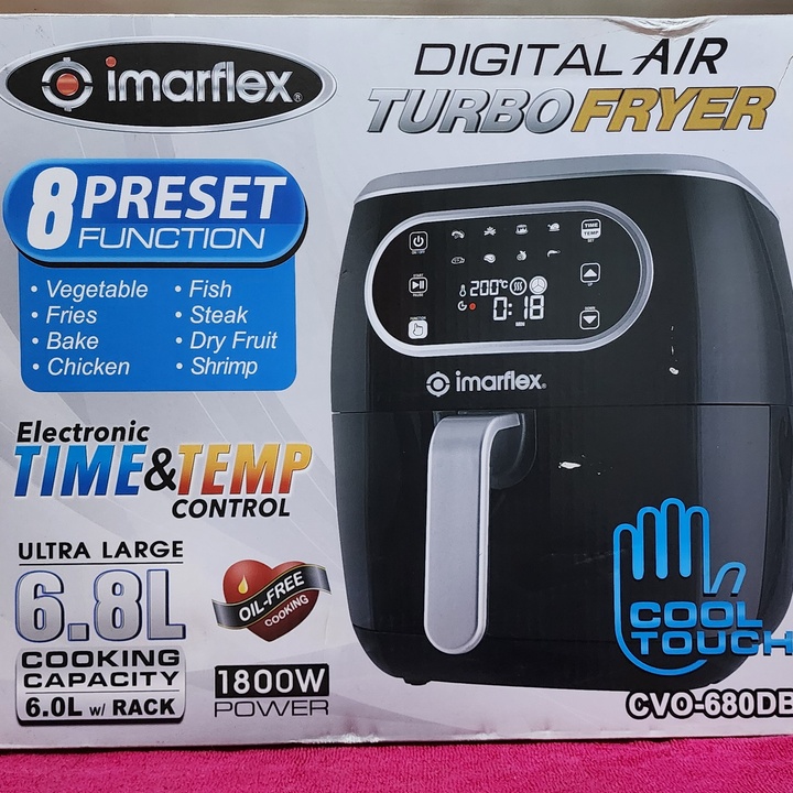 Imarflex Digital Air Turbo Fryer 6.8L at 4500.00 from City of Parañaque ...