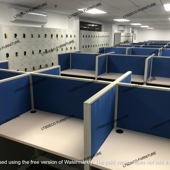 FULL FABRIC WORKSTATION TABLE, OFFICE CUBICLE, OFFICE PARTITIONS at ...